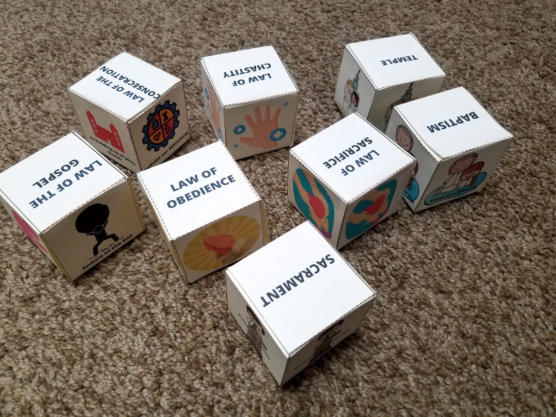 LDS Covenant Blocks Baptism Temple Sacrament LDS Come - Etsy