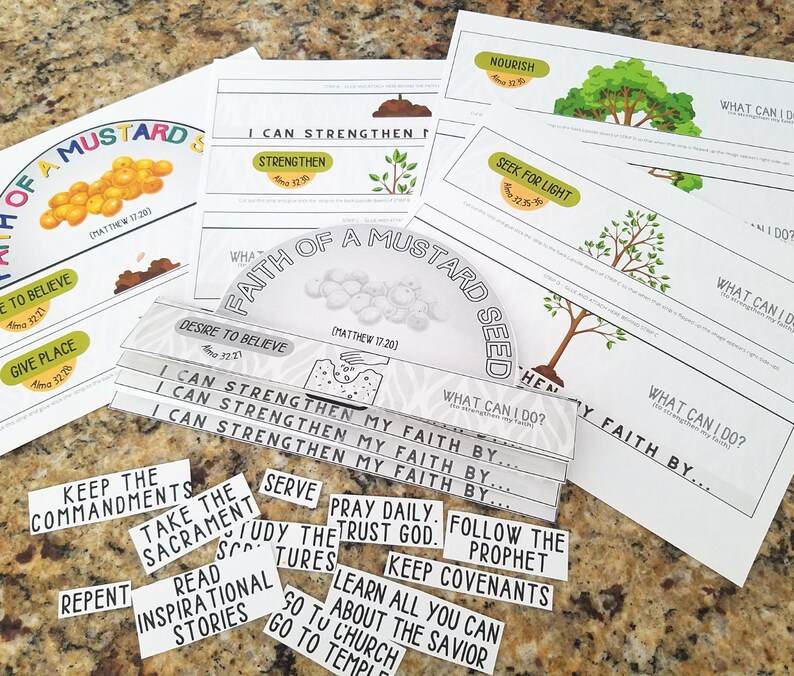 Faith as Mustard Seed Flipbook Craft, Matthew 17 Alma Craft, Come ...