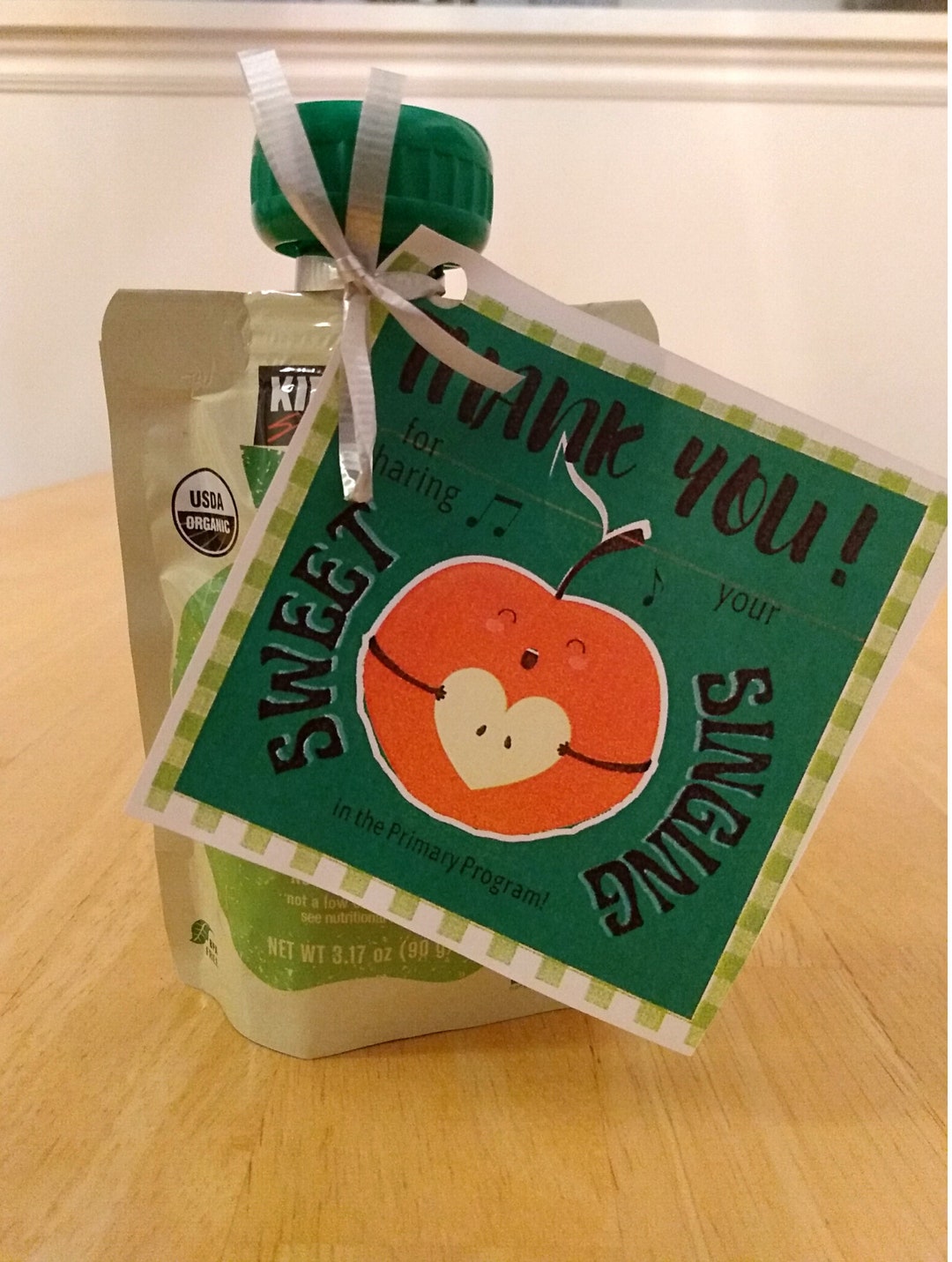 Primary Program APPLE Gift Tags: "thank You for Sharing Your Sweet ...