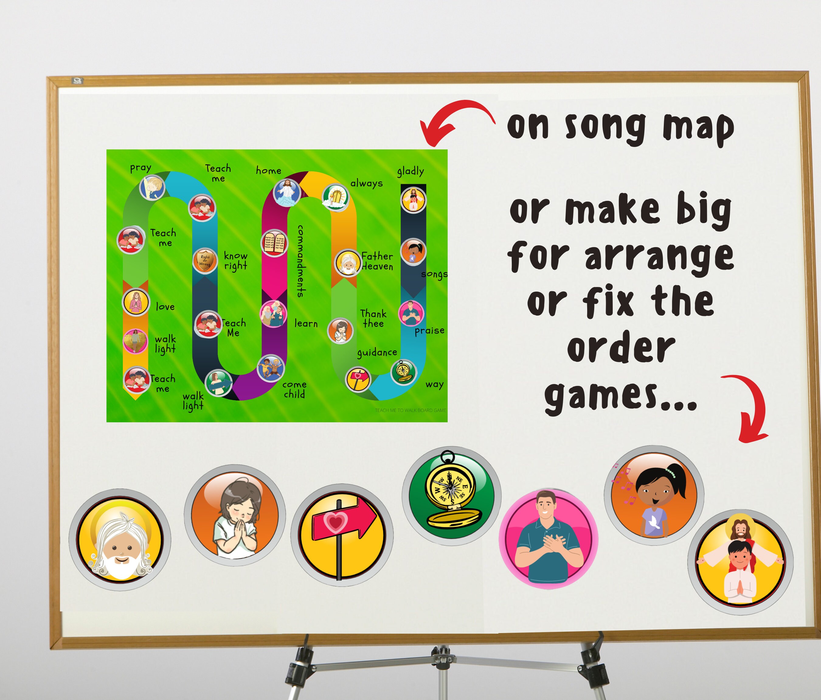 Teach Me to Walk Bundle: | Primary Singing Time | Song Visuals | Board ...