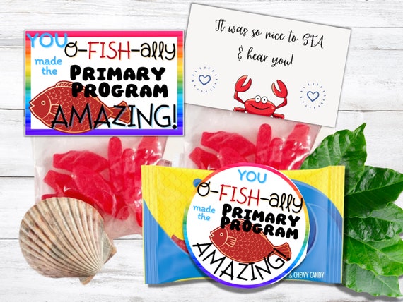 Primary Program Gift Tags: you O-fish-ally... - Etsy