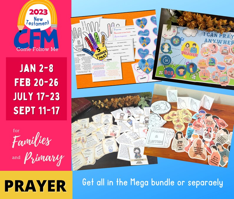 Prayer Activity MEGA Bundle come Follow Me LDS Primary - Etsy