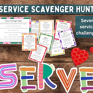 Service Scavenger Hunt, Jesus Served Play Mat, Service Kids Activity ...