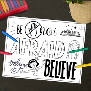 Jesus Calms the Storm Be Not Afraid Coloring Spinner Wheel & Color Pgs ...