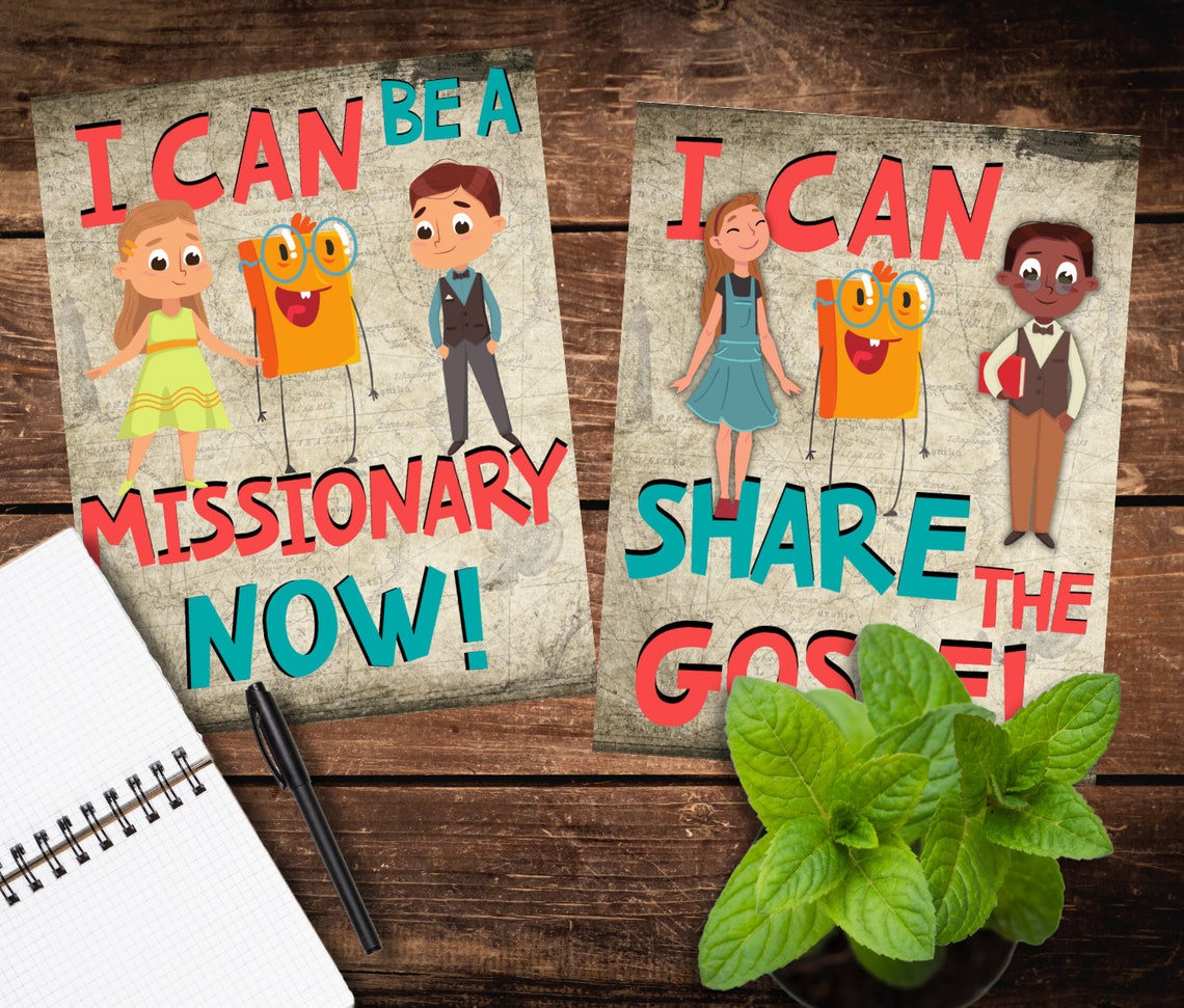 Missionary Activity Bundle: Folder Game, Scripture Trace & Coloring ...