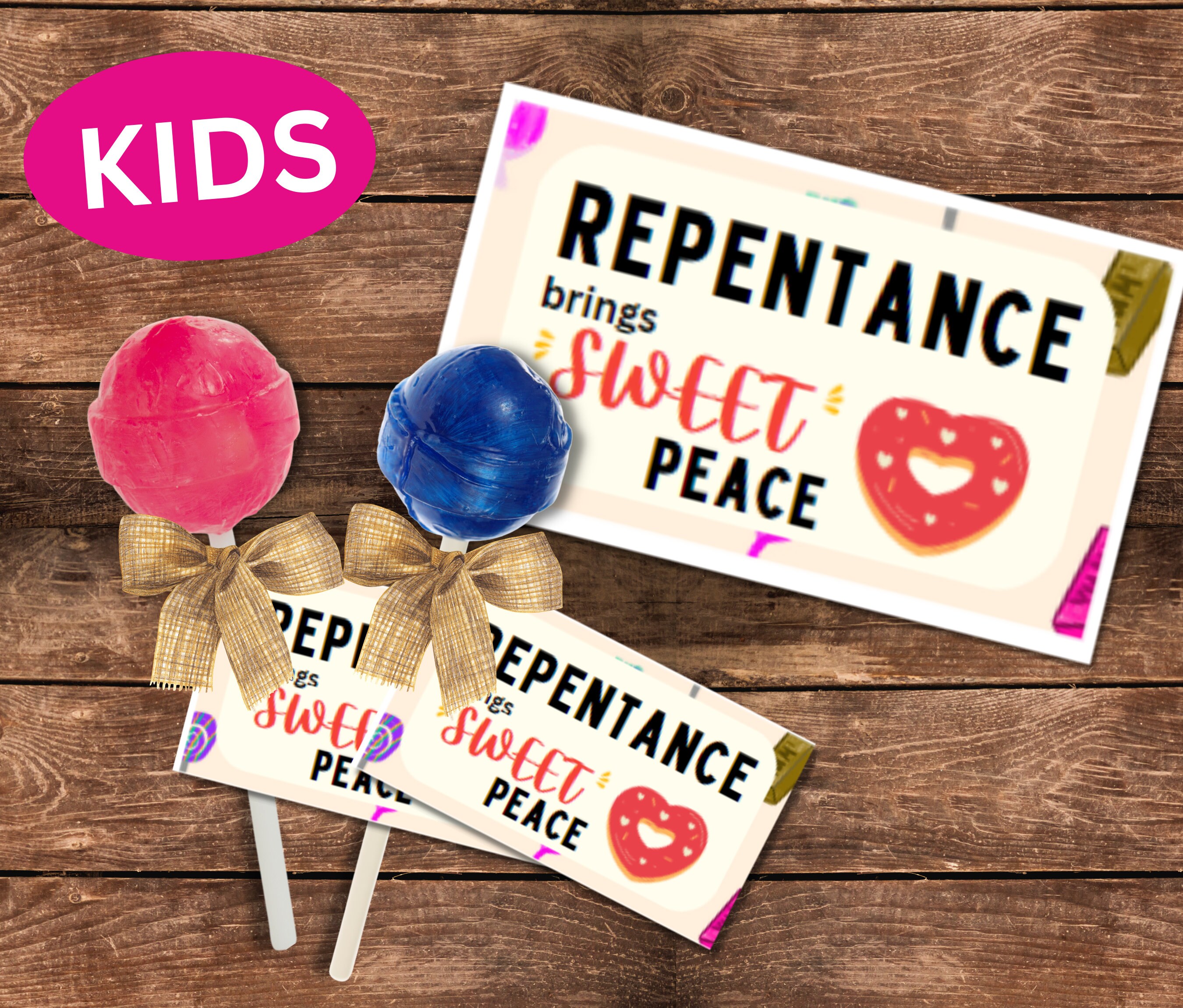 3 Repentance Gift Tags | Lesson Handout | Christian Gifts Bag Topper ...