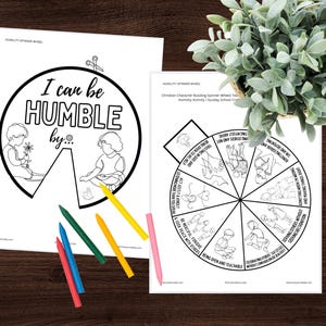 LDS Humility Spinner Wheel Craft, Come Follow Me Humility Humble Lesson ...