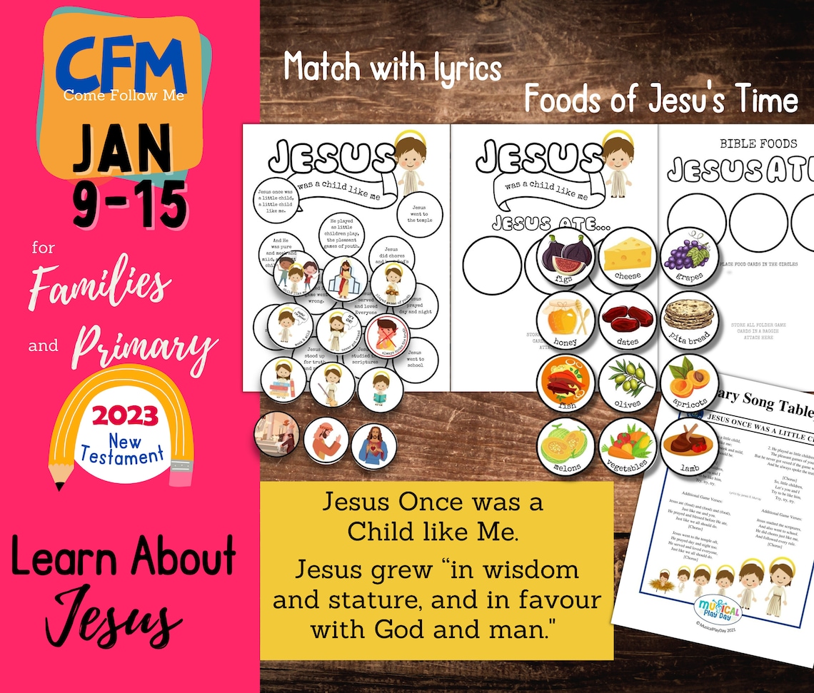 When Jesus Was a Child Game jesus Once Was a Little Child - Etsy