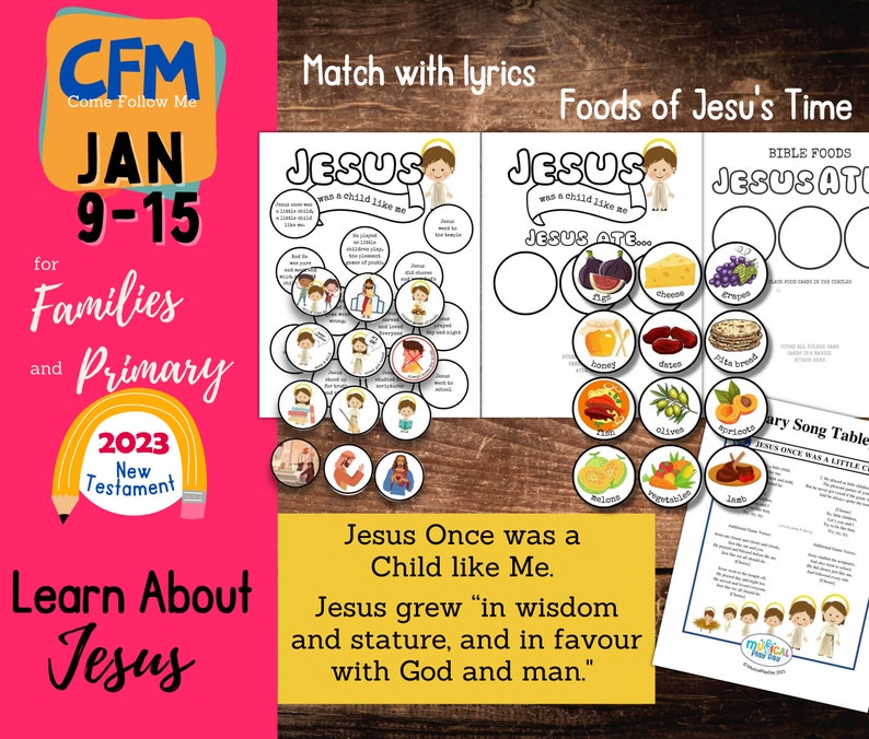 When Jesus Was a Child Game (jesus Once Was a Little Child | Kids Bible ...