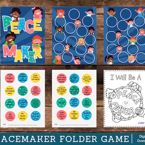 Ways to Be A Peace Maker Game | Beatitudes Sermon on Mount | Kids Bible ...