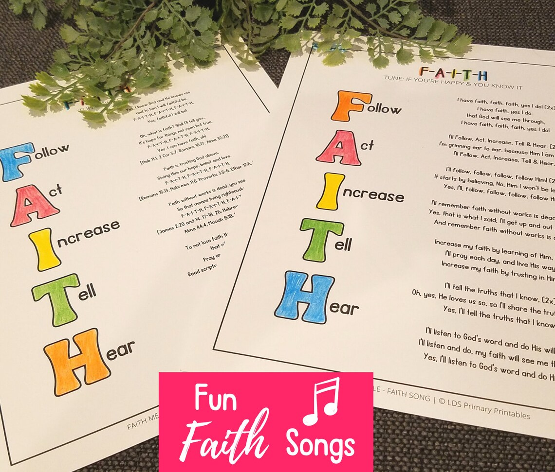 LDS Faith Mega Bundle: Folder Game Fruits of Faith Mustard - Etsy