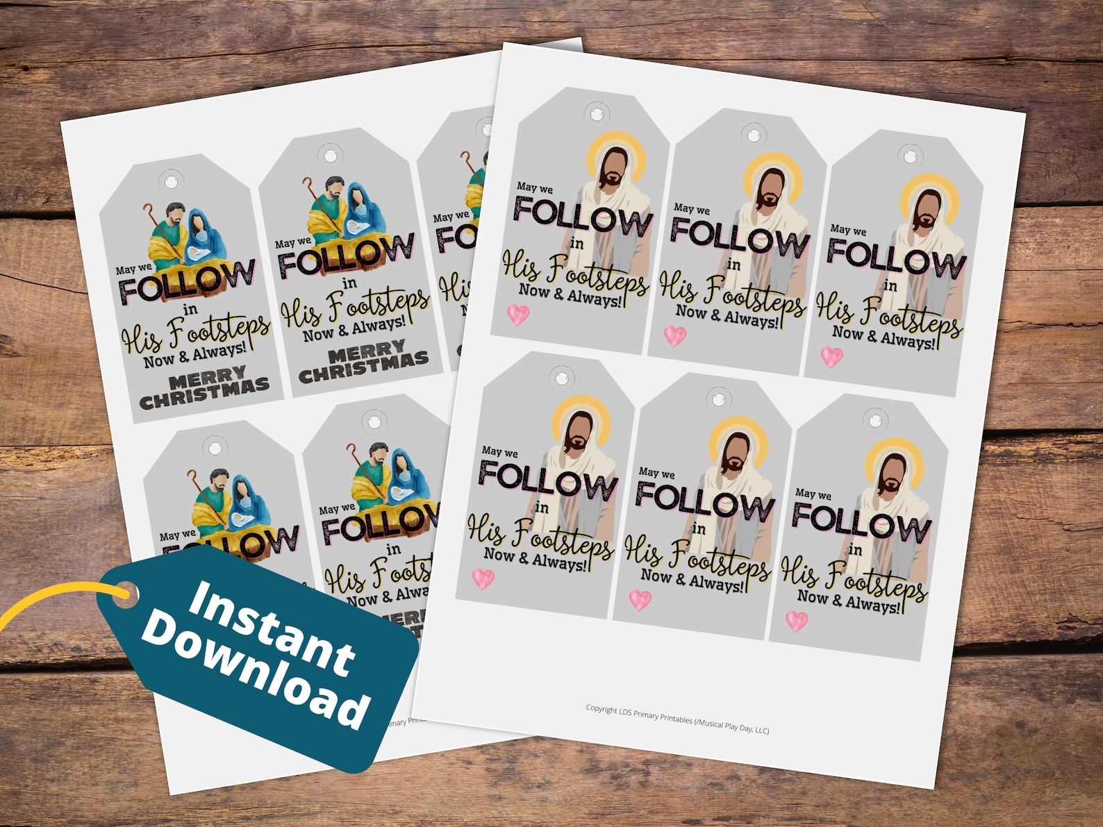 Jesus Religious Gift Tags Gift Ideas | Christmas Gift Tag | Candy Gift ...