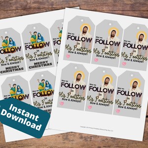 Jesus Religious Gift Tags Gift Ideas | Christmas Gift Tag | Candy Gift ...