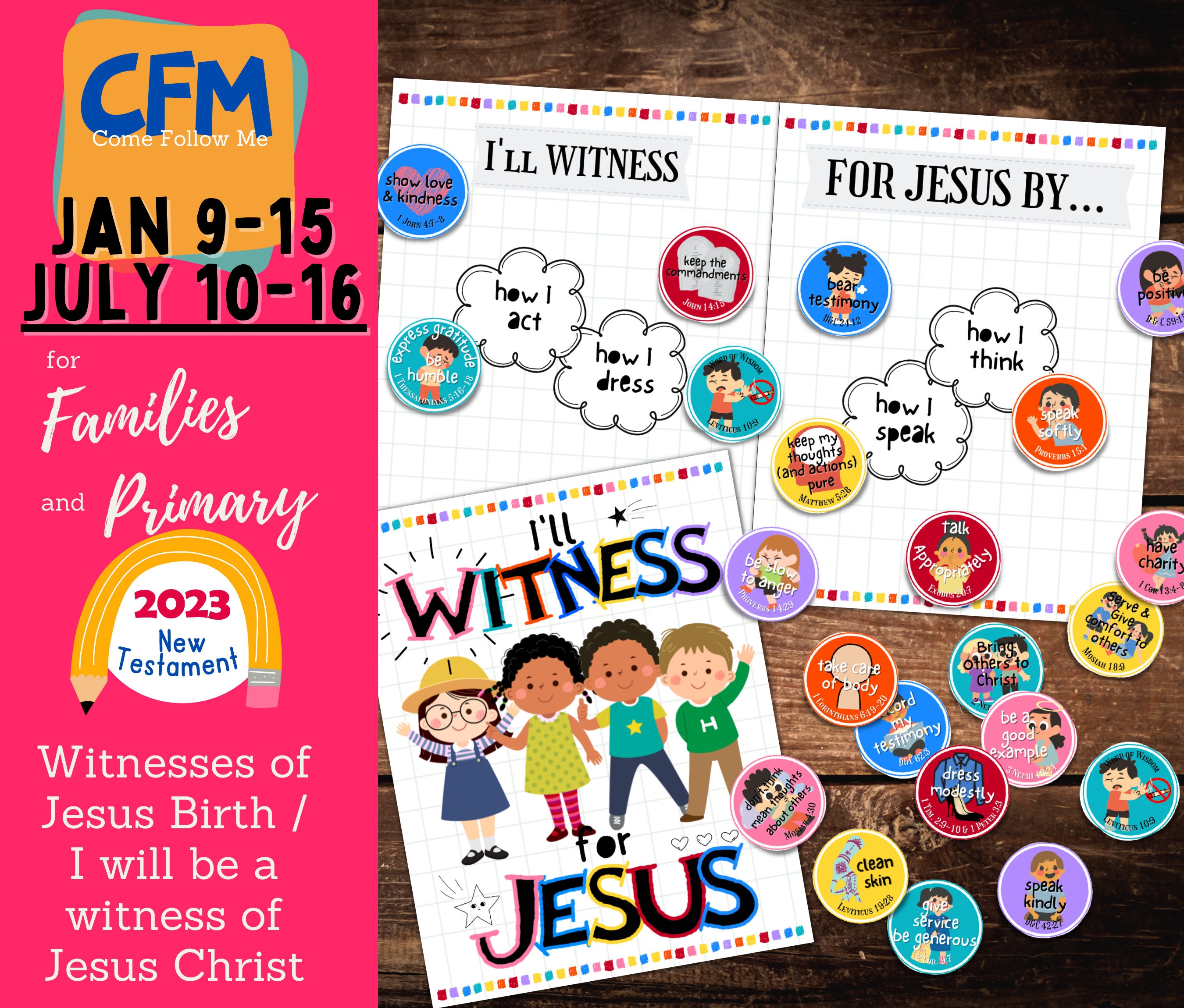 I'll Witness for Jesus: Being a Good Example, Being Like Jesus Folder ...