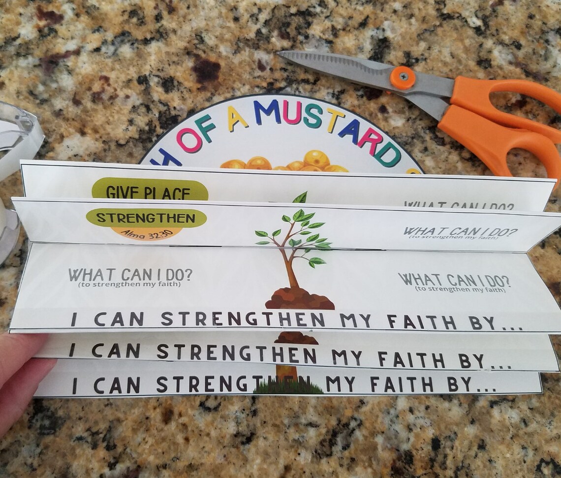 Faith as Mustard Seed Flipbook Craft Come Follow Me Families - Etsy