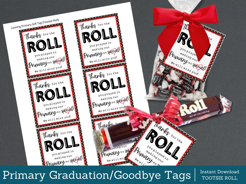 LDS Primary Goodbye Treat Gift Tags | Moving, Graduating, Leaving ...