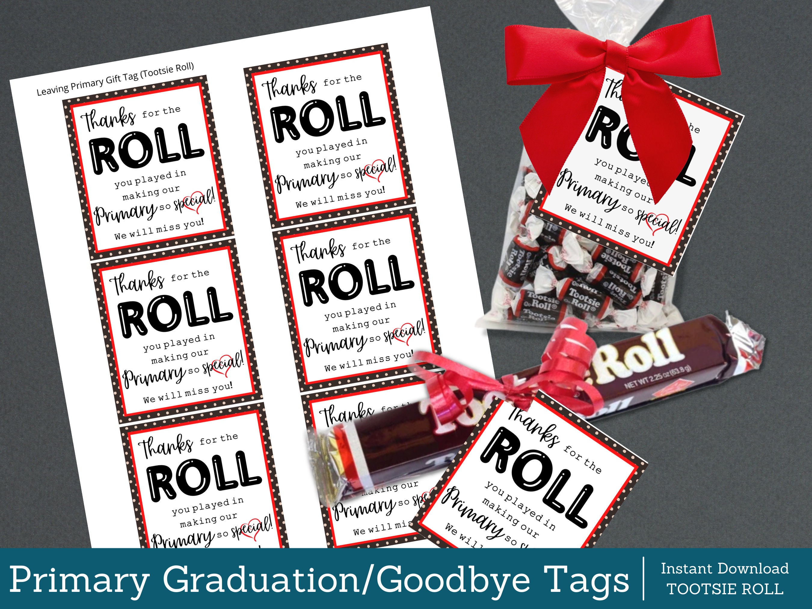LDS Primary Goodbye Treat Gift Tags | Moving, Graduating, Leaving ...