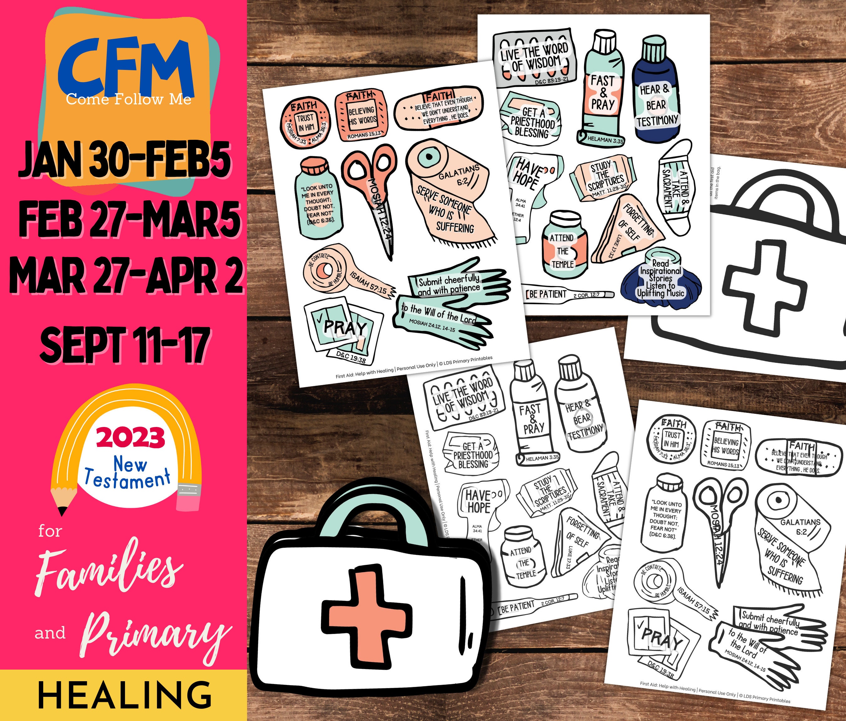 Jesus Can Heal Me First Aid Craft: Obtaining Healing | Come Follow Me ...