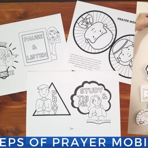 PRAYER Bundle: Praying People. Prayer Hands Circles, Coloring, Steps ...