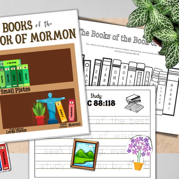 Book of Mormon Primary Lessons - Etsy