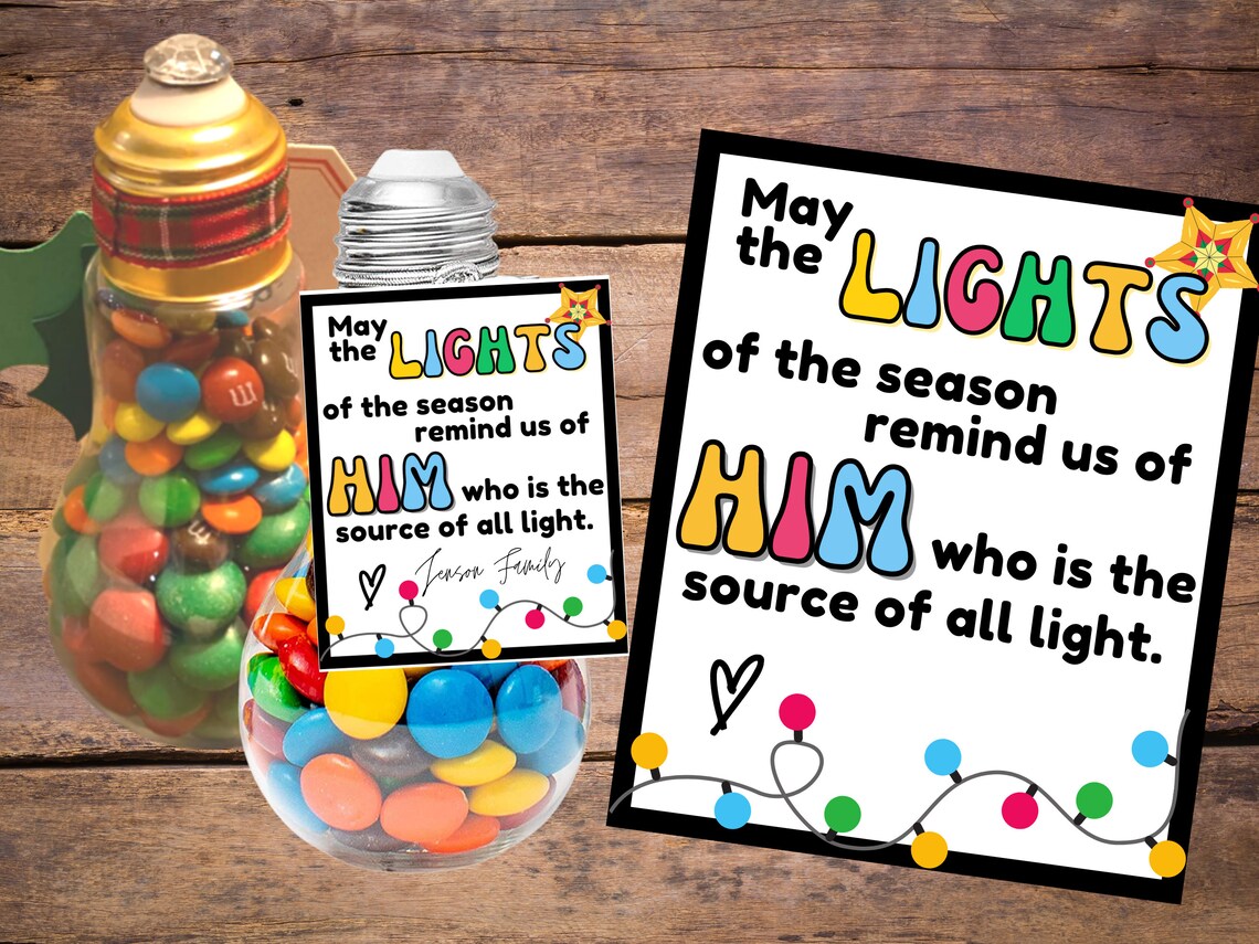 Printable Christmas Holiday Jesus Gift Tag Christian LDS - Etsy