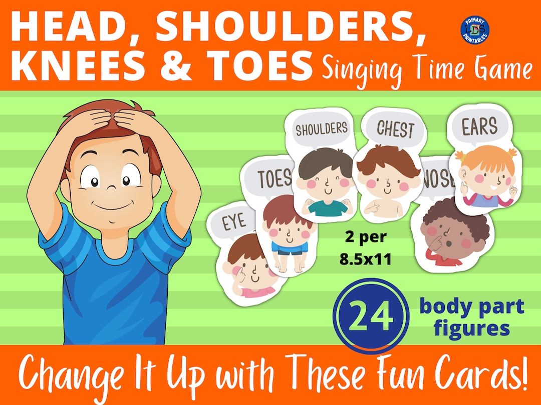 Head, Shoulders, Knees, Toes Visuals | Instant Download | Classroom ...