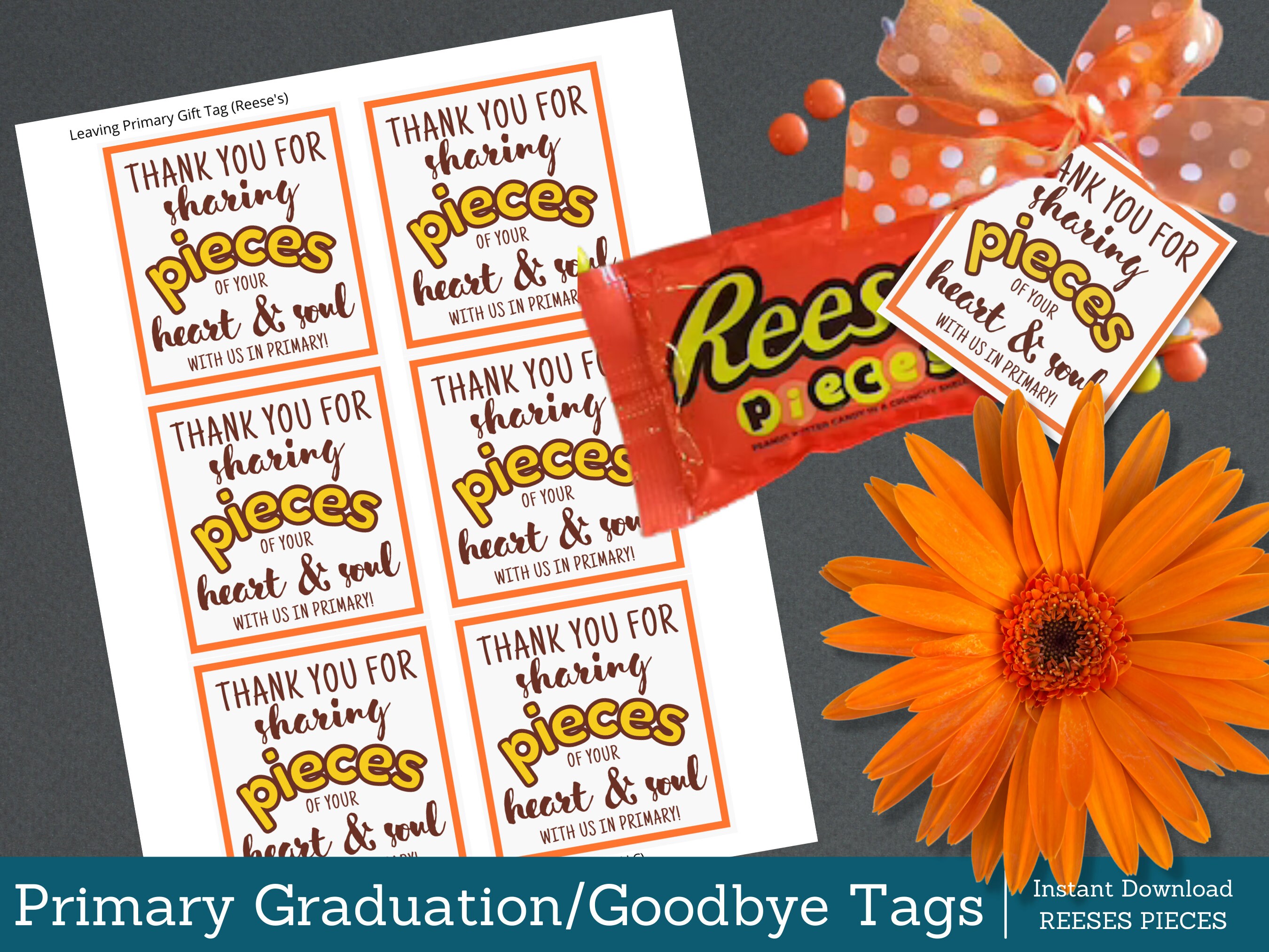LDS Primary Goodbye Treat Gift Tags | Moving, Graduating, Leaving ...