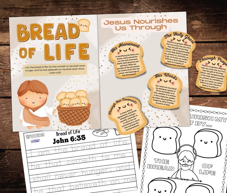 Jesus is the Bread of Life Activity Bundle, John 6:36, Bible Lesson ...