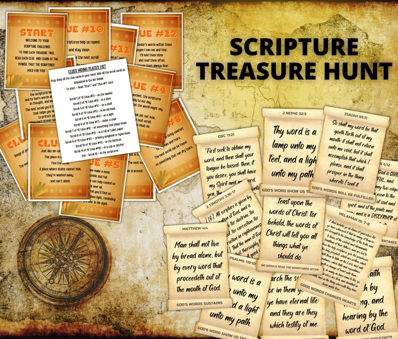 Scripture Scavenger Hunt | Power of the Scriptures | Kids Bible ...