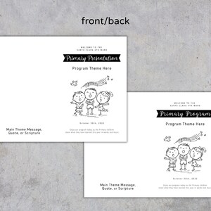 Editable LDS Primary Singing Time Program Presentation Big Bundle ...