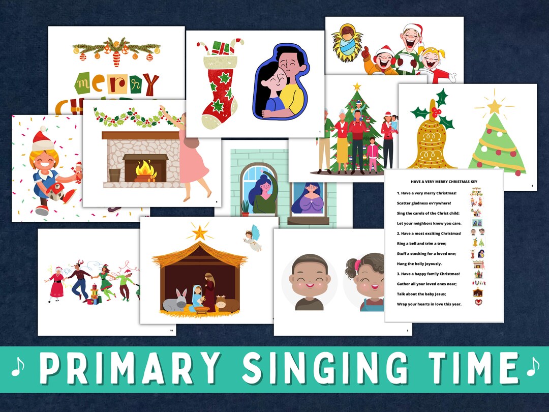 Have a Very Merry Christmas Primary Song Visuals | Primary Singing Time ...