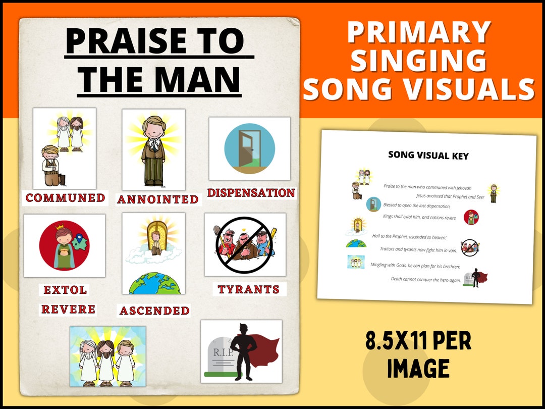 Primary Singing Time: Praise to the Man Game Poster Flipchart | LDS ...