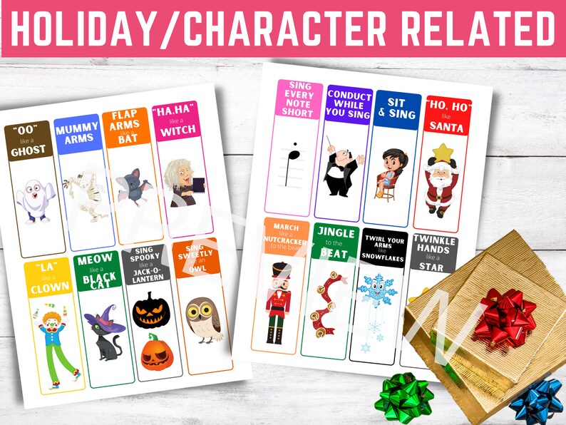Ways to Sing Singing Style Cards primary Singing Time - Etsy
