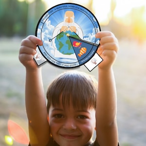 THE CREATION Genesis Scripture Story Wheels Color + B&W | Kid Bible ...