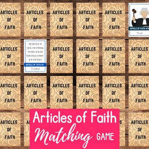 Articles of Faith Flashcards | Matching | Memorization | LDS Primary ...