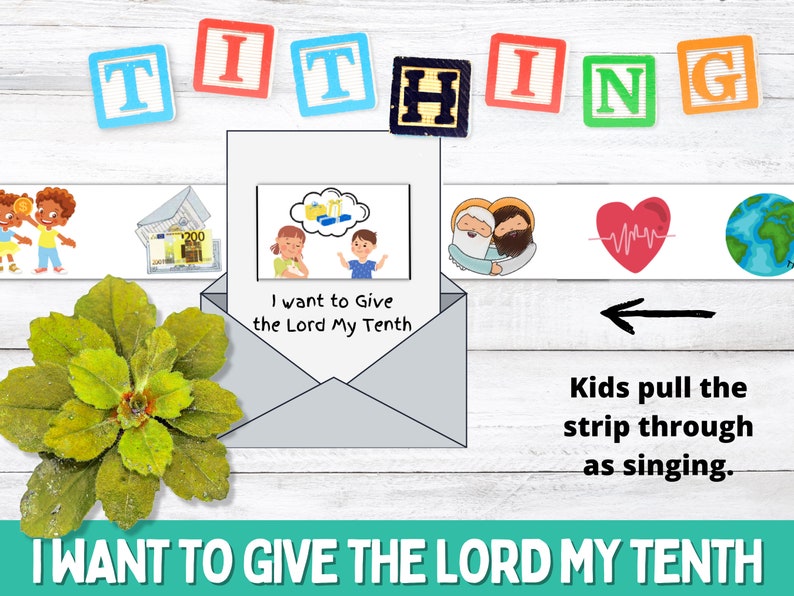 Tithing Kids Activity Bundle: Folder Game, Coloring, Tithing Song ...