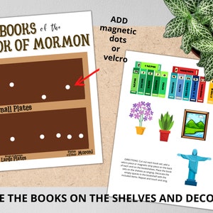 Books of Book of Mormon LDS Scriptures Memory Craft Game & Coloring ...
