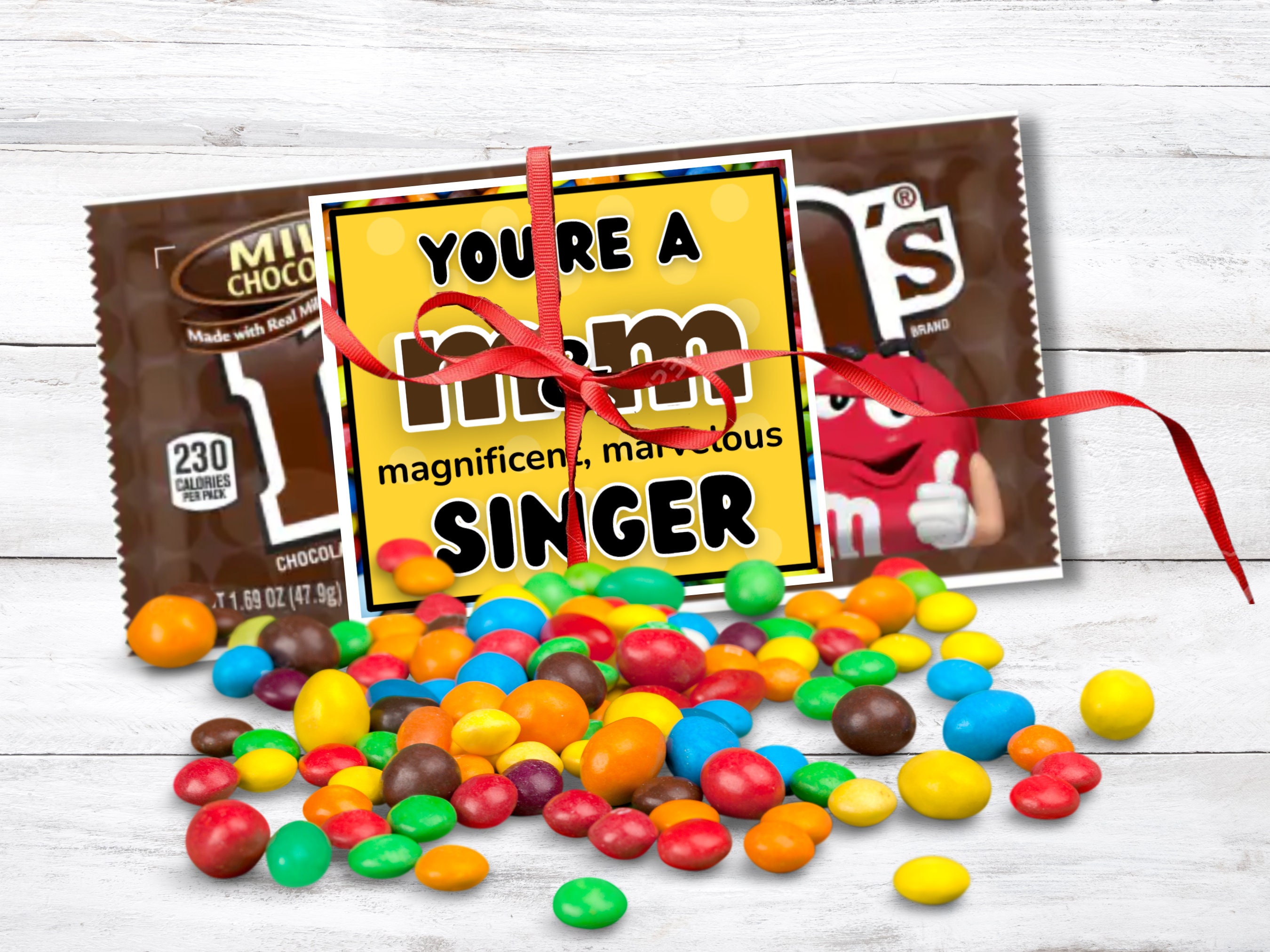 M&M Singer Thank-you or Child of God Gift Tags Christian - Etsy