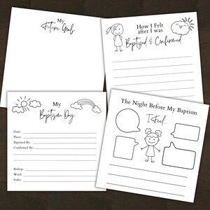 Baptism Memory Book LDS Girls | Customizable Cover | LDS Baptism ...