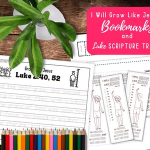 Luke 2: 52 Jesus Grew in Wisdom Bible Bundle | Folder Game Match ...