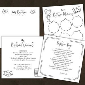 Baptism Memory Book LDS Boys | Customizable Cover | LDS Baptism Journal ...