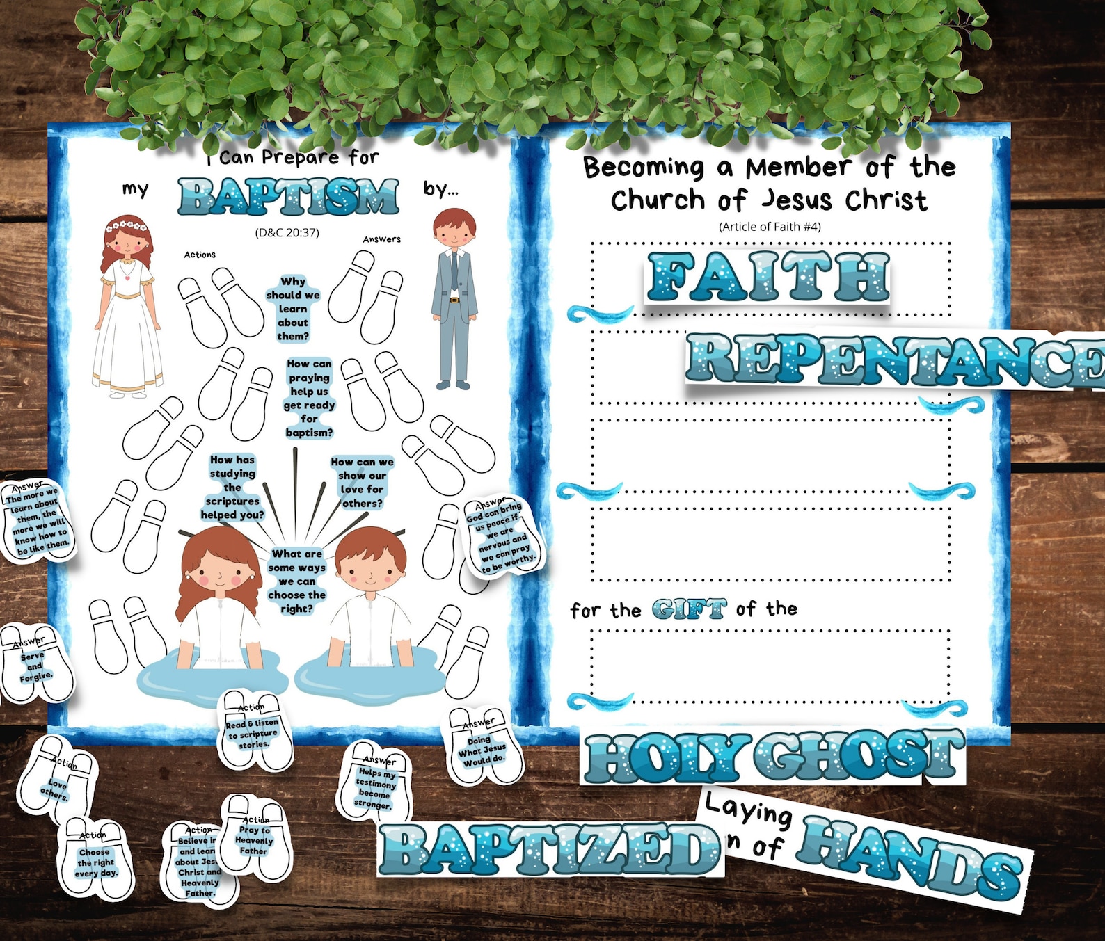 All About Baptism Folder Game | Baptism Prep Activities Baptism Lessons ...