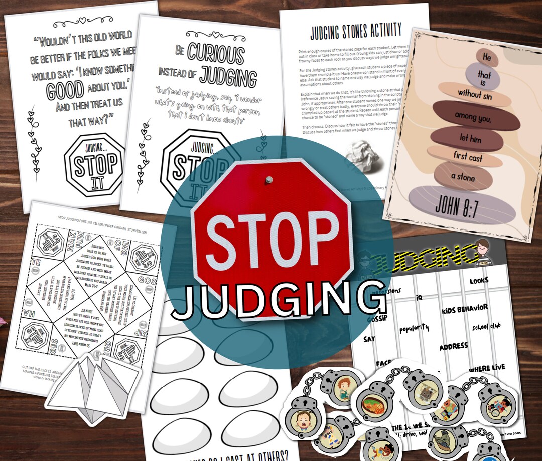 Judging Printables: Folder Game, Judging Scriptures Origami Storyteller ...
