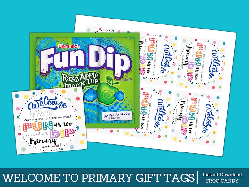 Welcome to Primary Gift Tags (instant Digital Download Printable ...