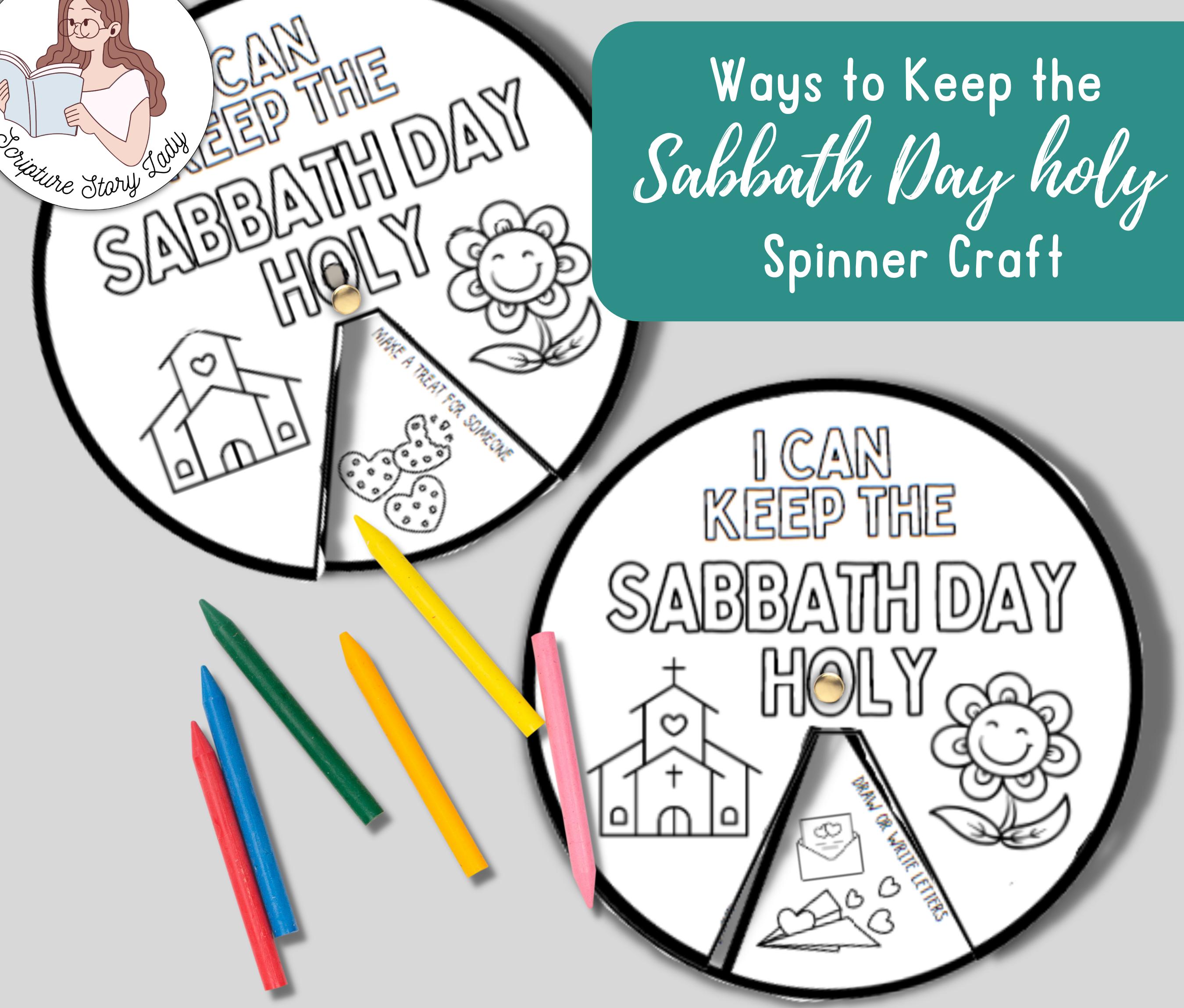 BIBLE-ONLY, Keep Sabbath Day Holy Kids Bible Activity Bundle, Folder ...