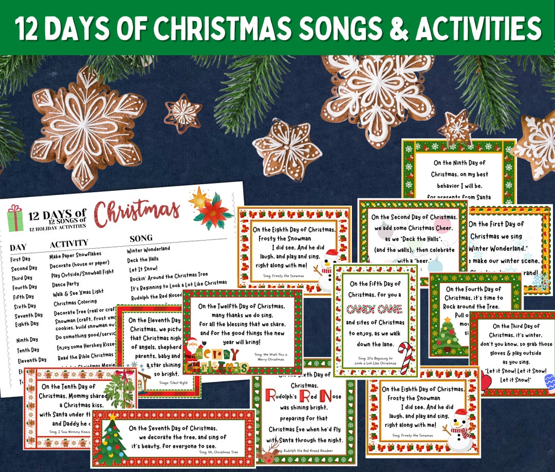 Twelve Days of Christmas | 12 Songs of Christmas | Christmas Cards ...