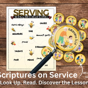 Service Serving Kids Activity Bundle: Ways to Serve, Be Kind Coloring ...