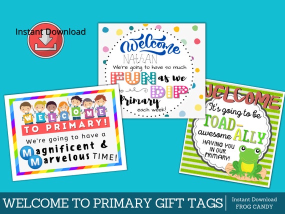 Welcome to Primary Gift Tags instant Digital Download - Etsy