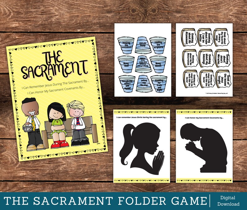 LDS Sacrament Folder Game: Sacrament Covenants Remembering Jesus, LDS ...