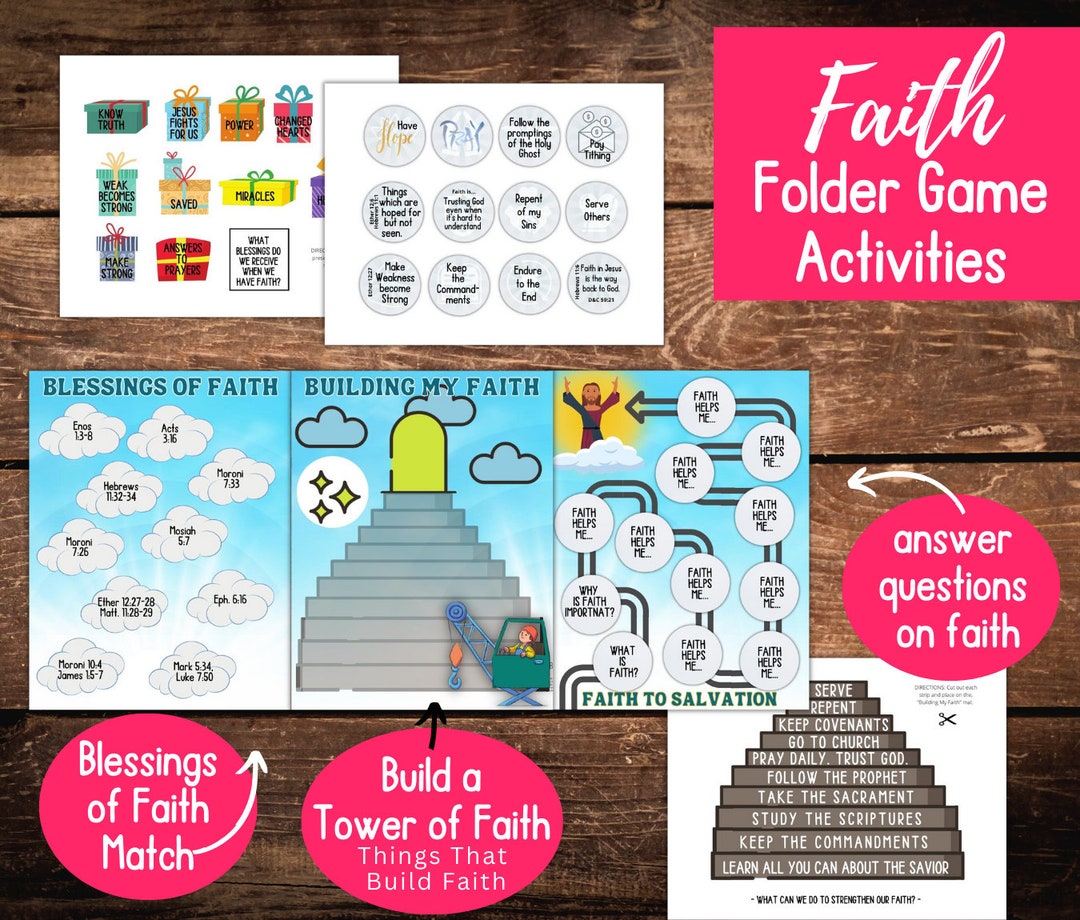Faith Folder Game & Songs: Faith Question-answer Match, Tower of Faith ...